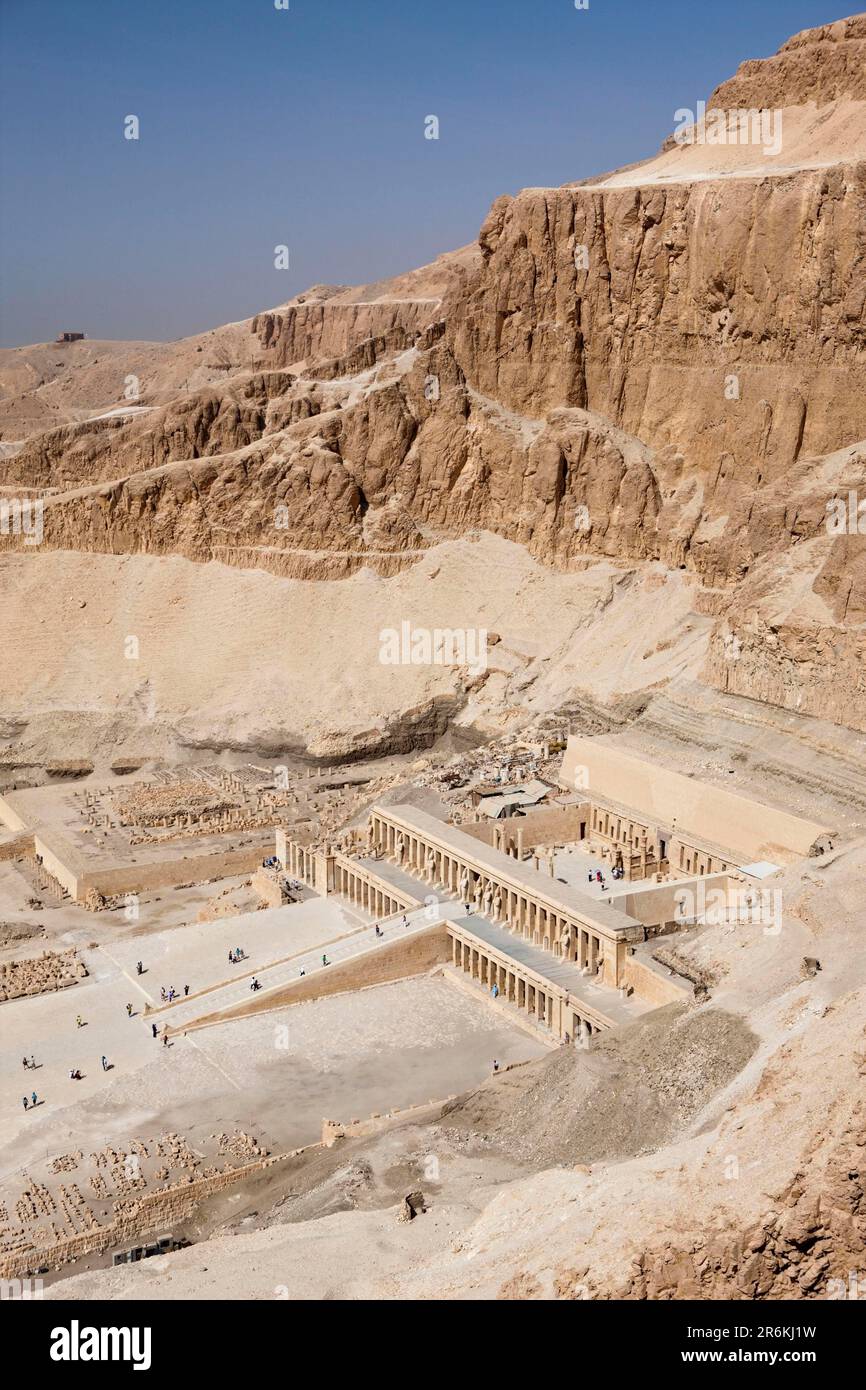 Mortuary Temple of Queen Hatshepsut, designed by Senemutat, Deir el Bahri, Valley of the Kings ...