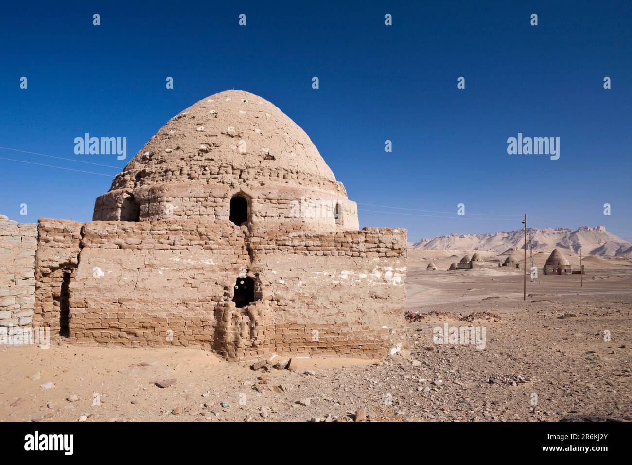 Tomb, Al Qasr, Dakhla Oasis, Libyan Desert, El Qasr, Tomb, Egypt Stock ...