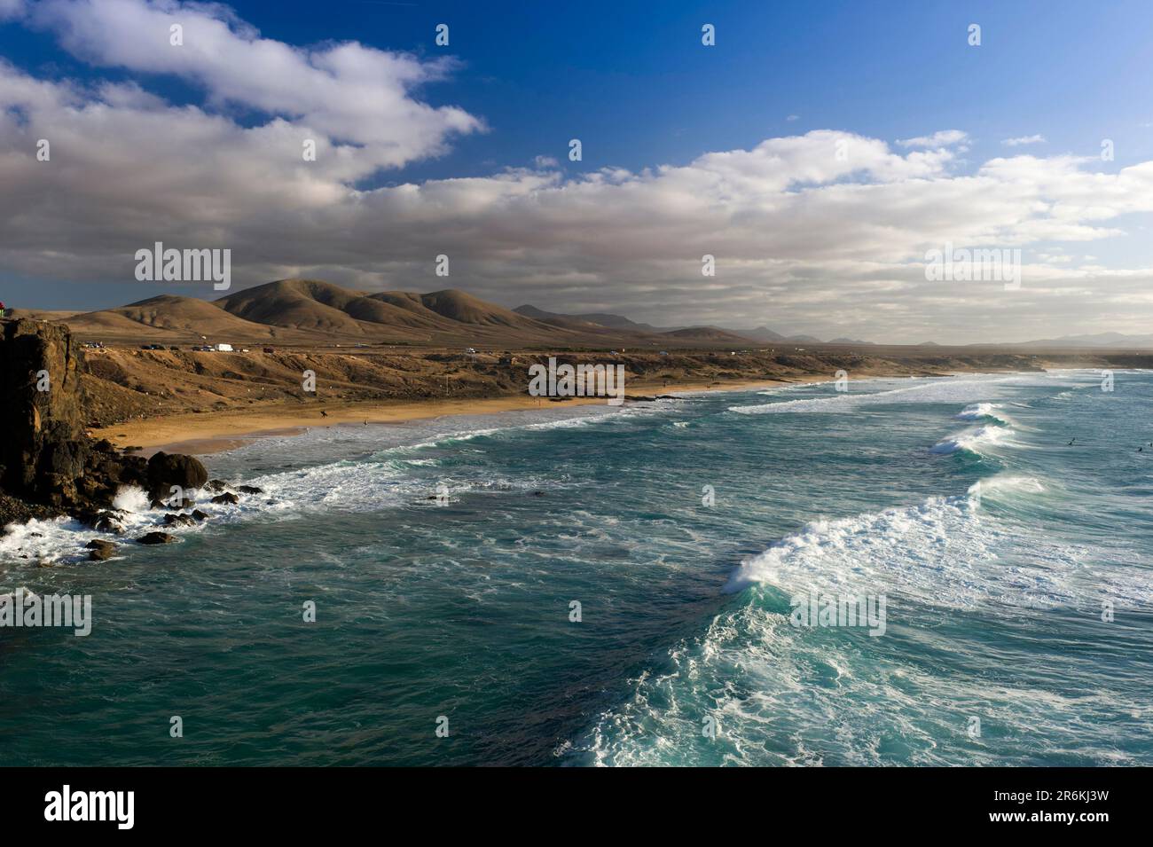 Fuerteventura, Canary Island, El Cotillo, Playa del Castillo, Spain ...