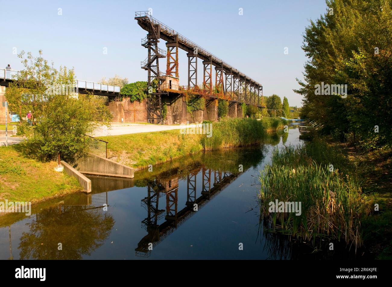 Disused industrial site, Route Industriekultur, Duisburg-Nord Landscape ...