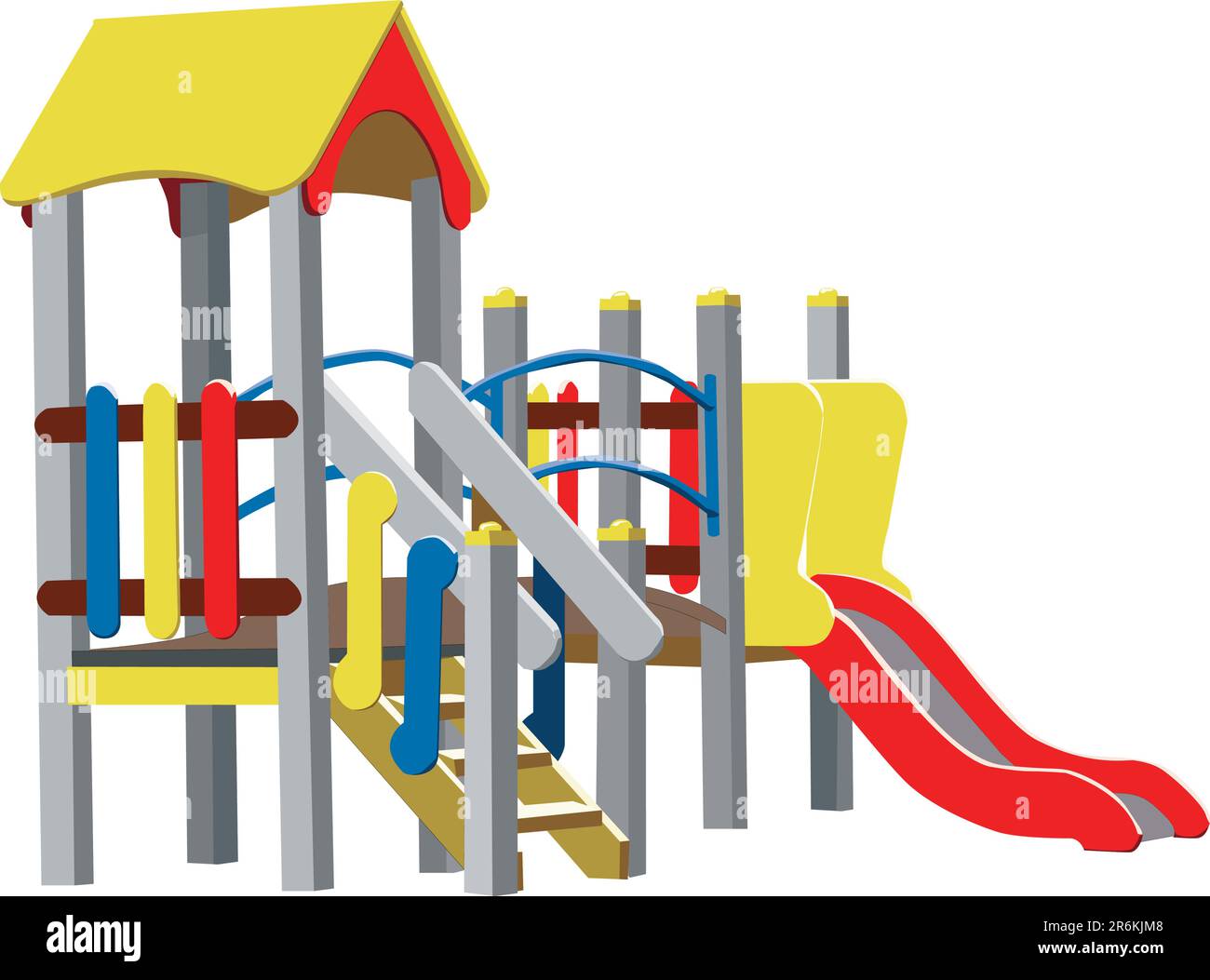 Colour Vector Children Playground Stock Vector Image & Art - Alamy