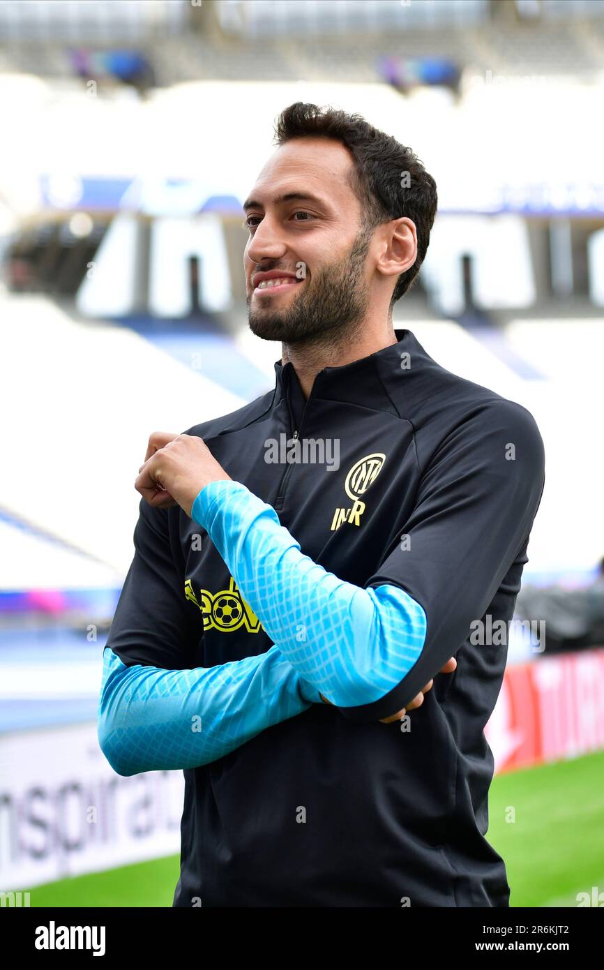 Istanbul, Turkey. 09th June, 2023. Hakan Calhanoglu of Inter seen ...