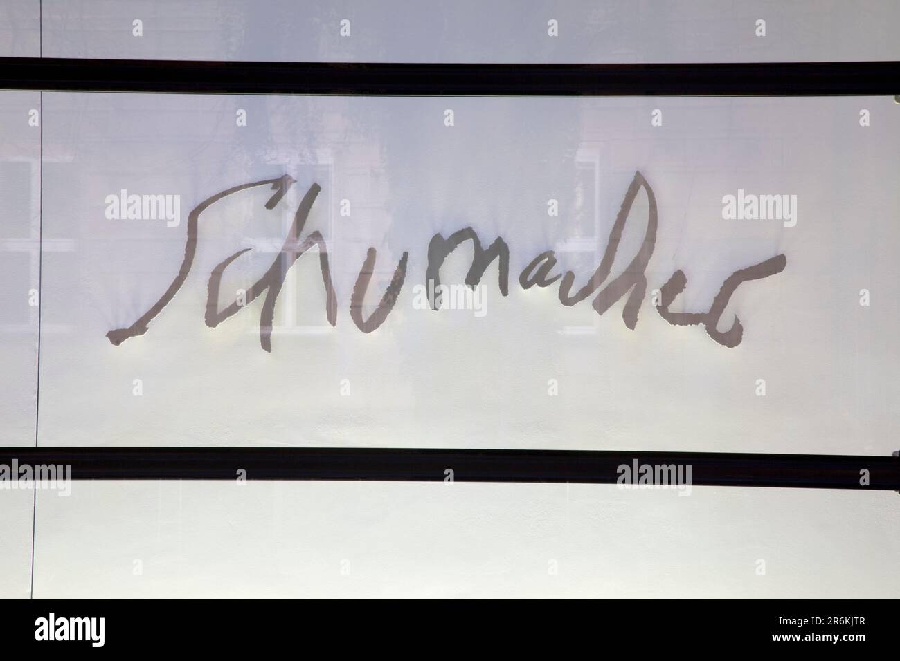 Schumacher' lettering, Emil Schumacher Museum, Hagen, North Rhine ...