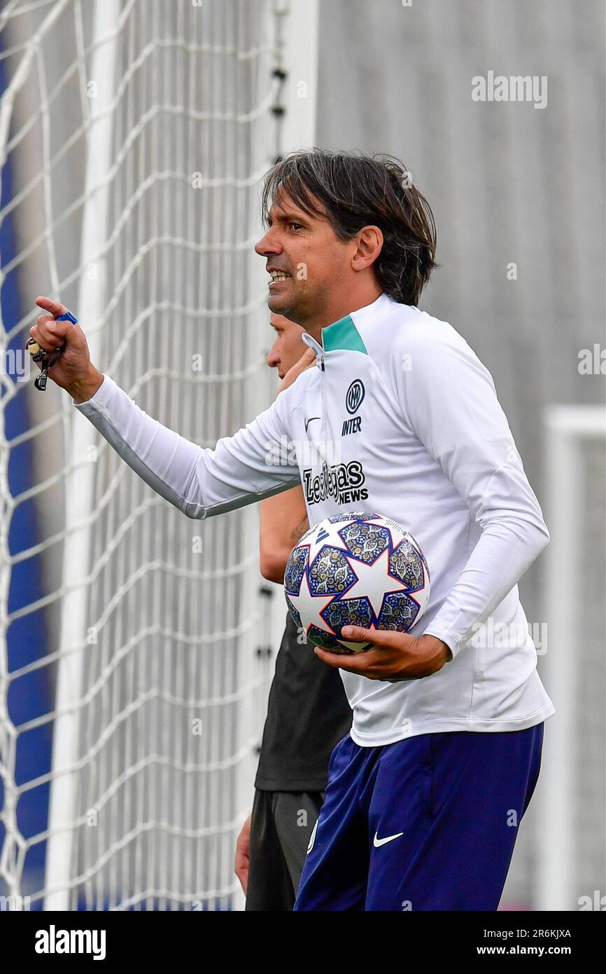 Istanbul, Turkey. 09th June, 2023. Head coach Simone Inzaghi of Inter ...