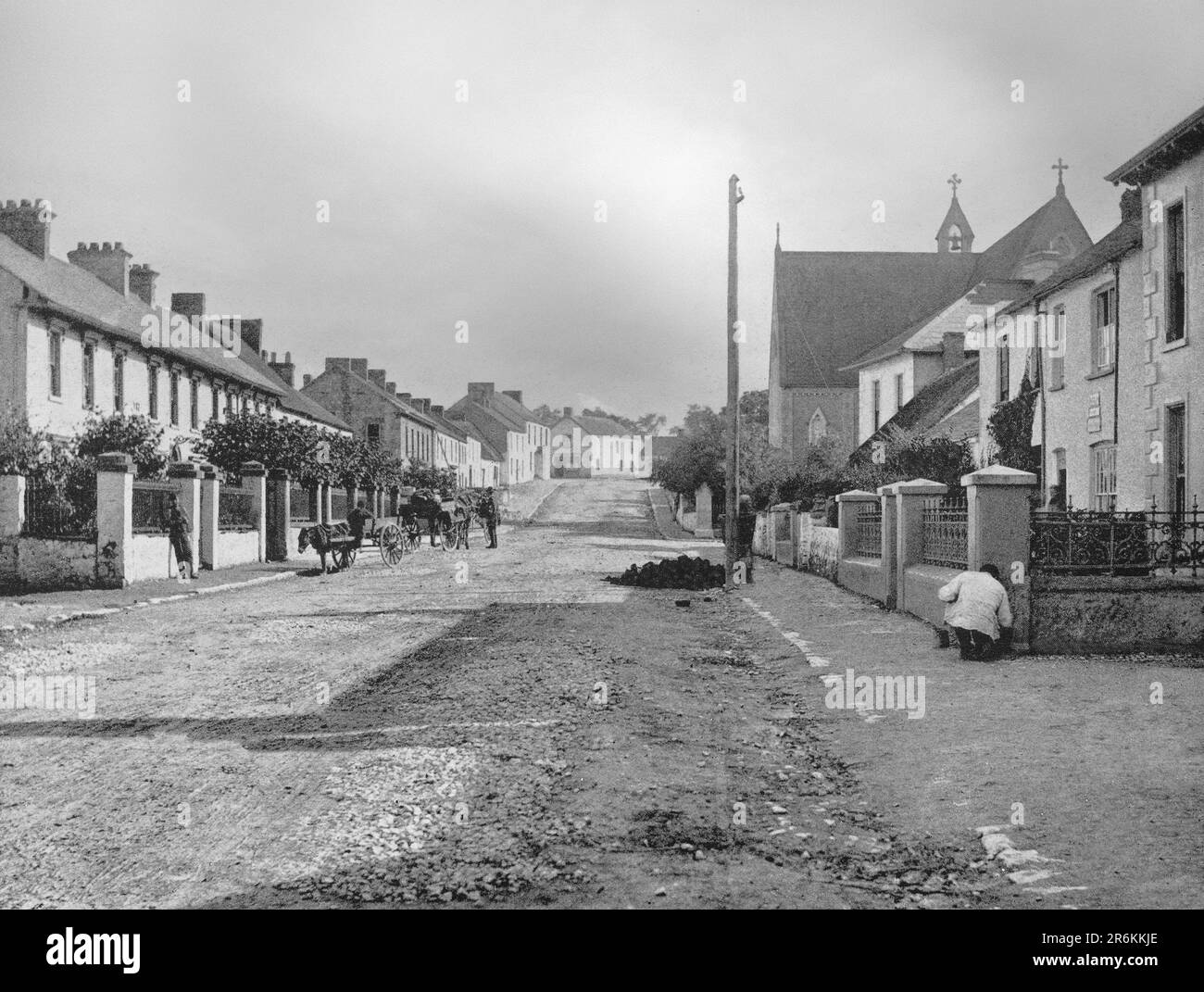 Vintage lithograph of castle siege Black and White Stock Photos ...