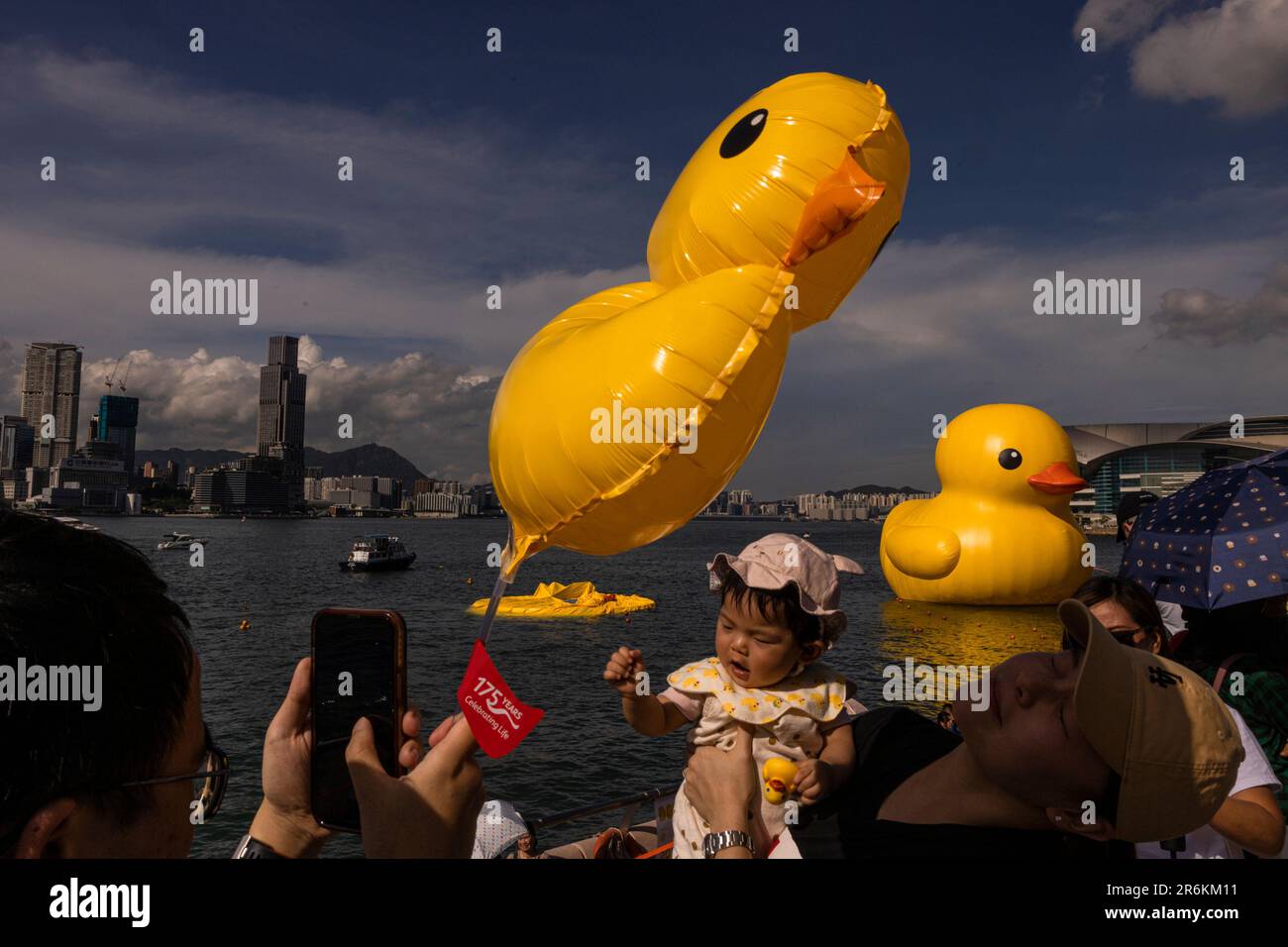 An art installation called "Double Ducks" by Dutch artist Florentijn ...