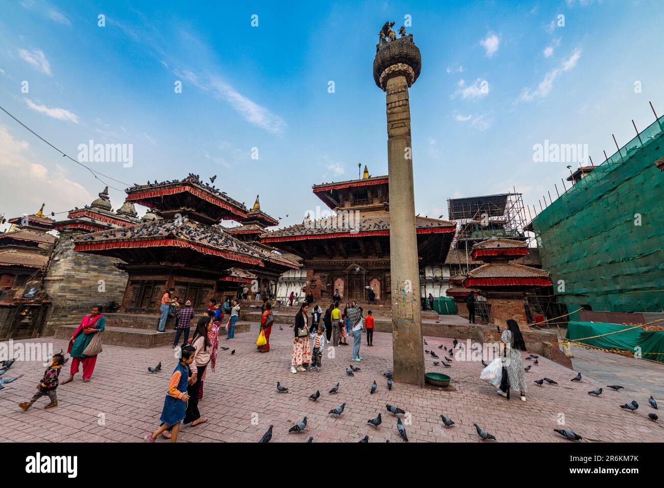Temples, Durbar Square, UNESCO World Heritage Site, Kathmandu, Nepal ...
