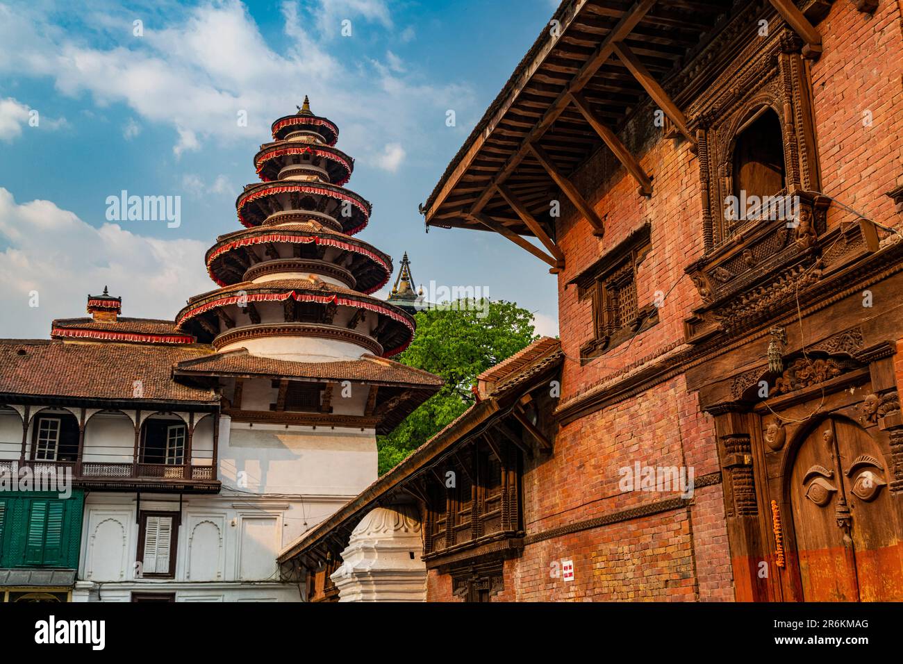 Temples, Durbar Square, UNESCO World Heritage Site, Kathmandu, Nepal ...