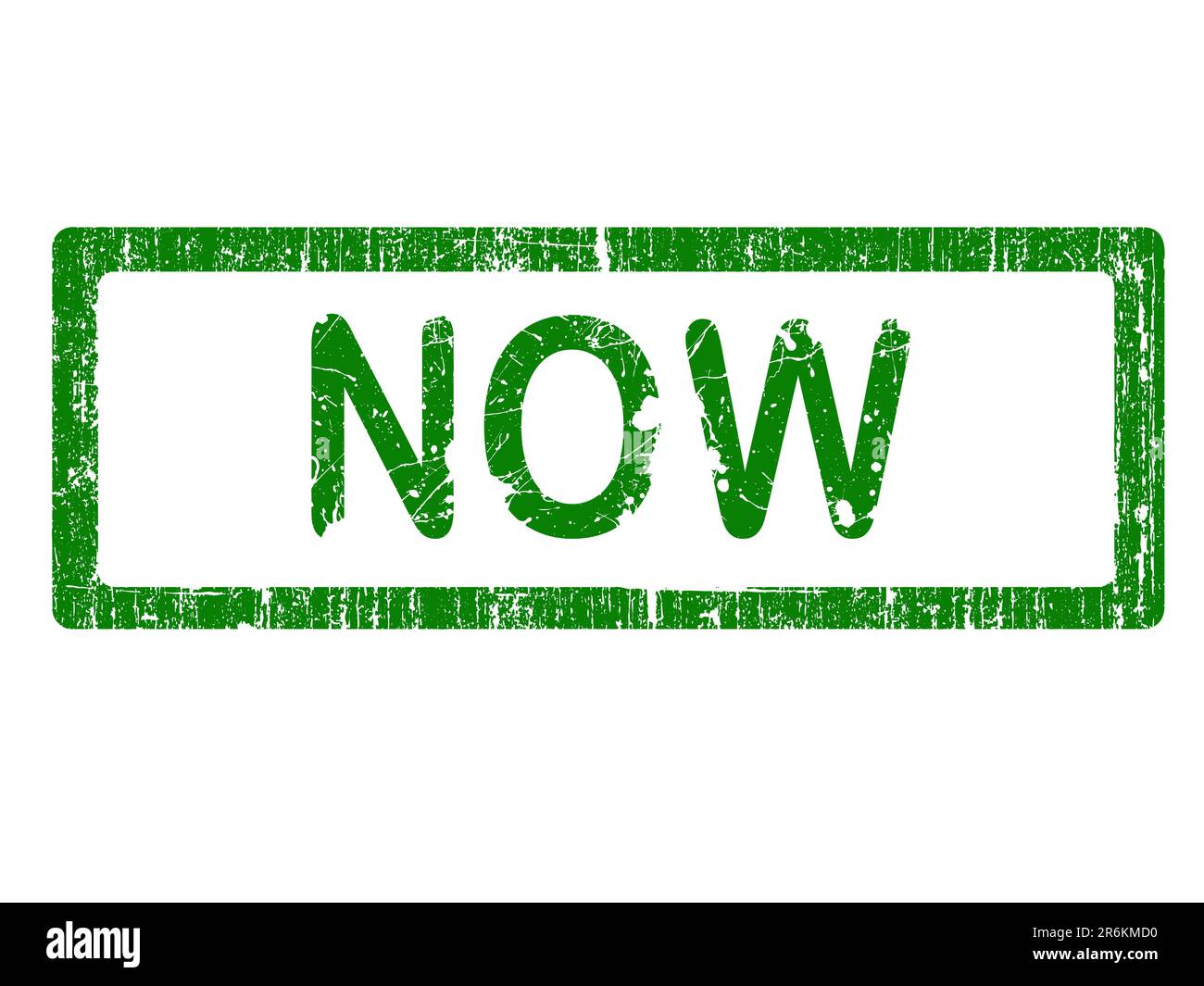 Grunge Office Stamp with the words NOW in a grunge splattered text ...