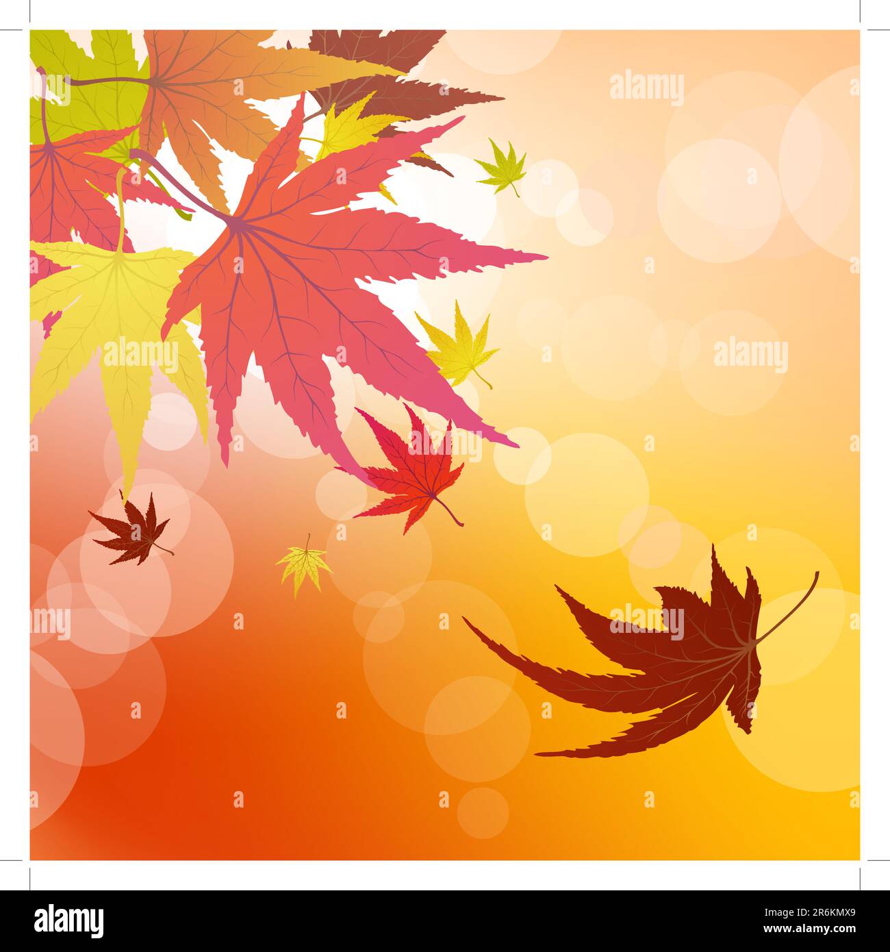 Pattern of autumn maples leaves. Vector illustration Stock Vector Image ...