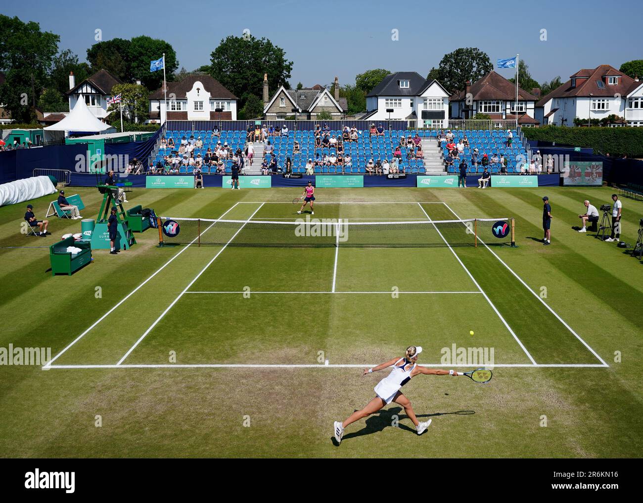 Great Britain's Katie Swan in action against Great Britain's Yuriko ...