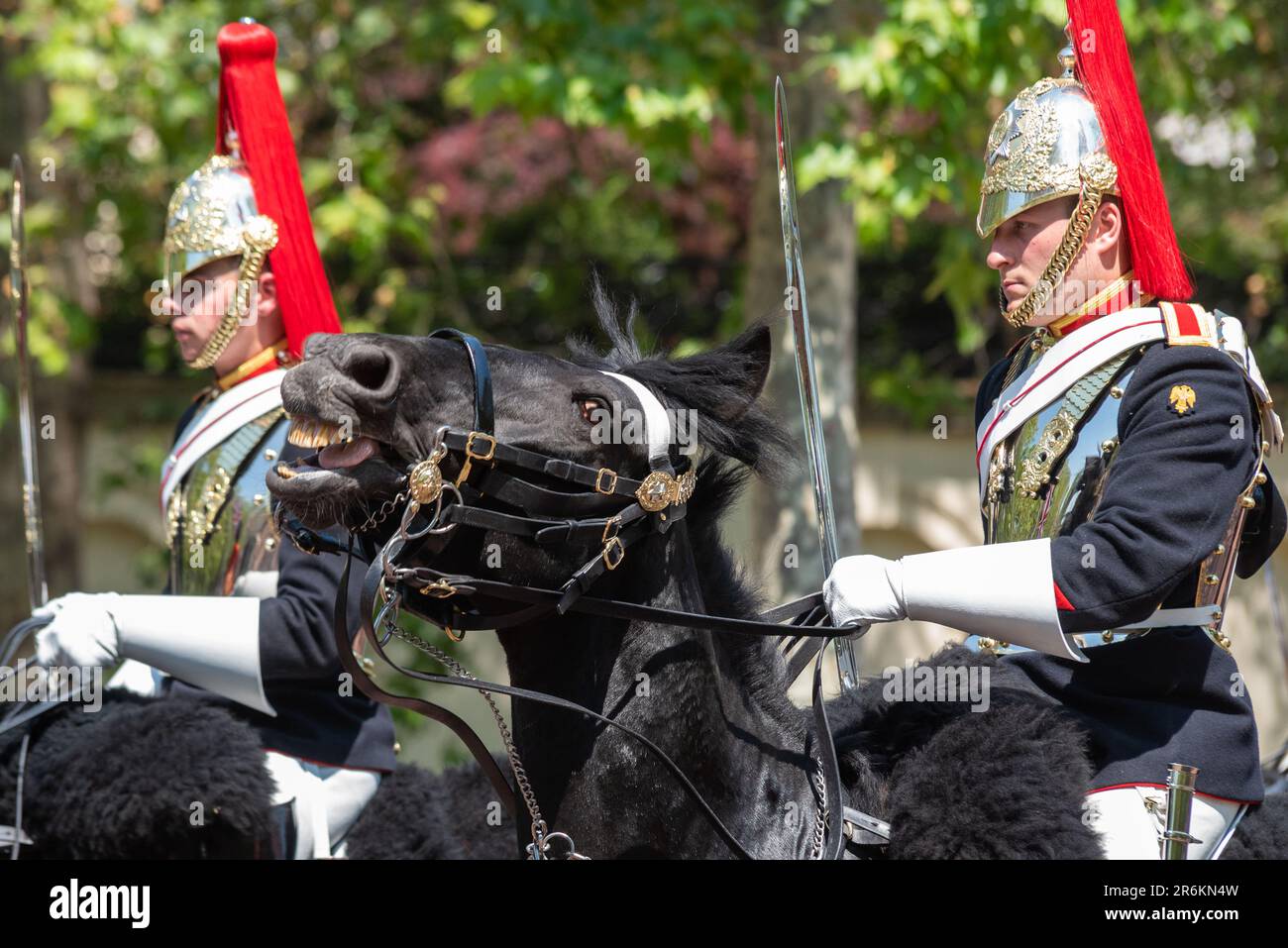 Westminster, London, UK. 10th Jun, 2023. Trooping the Colour is due to ...