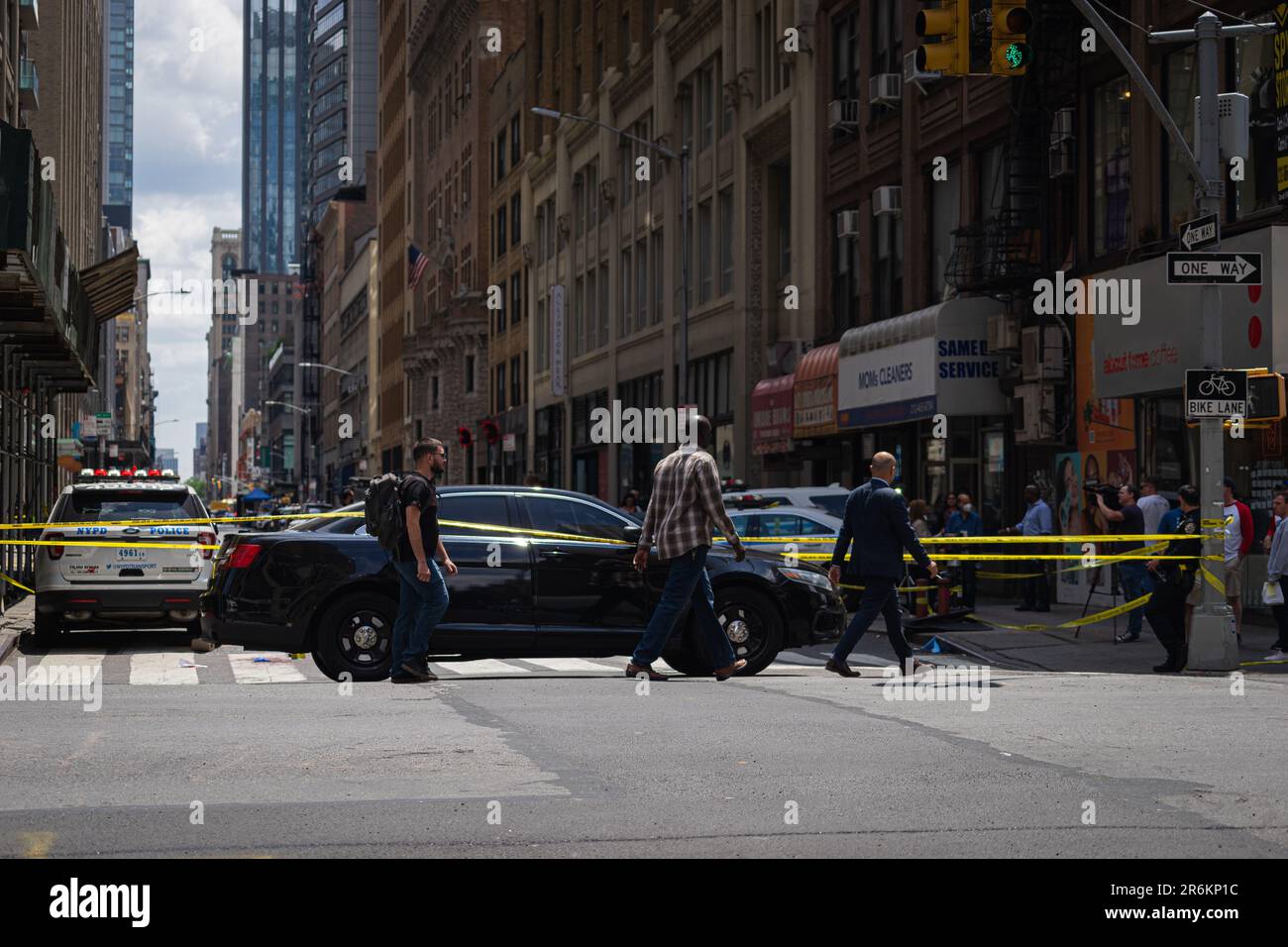 New York City, USA. 09th June, 2023. A 36 year old male was stabbed at 30th Street and 7th ...