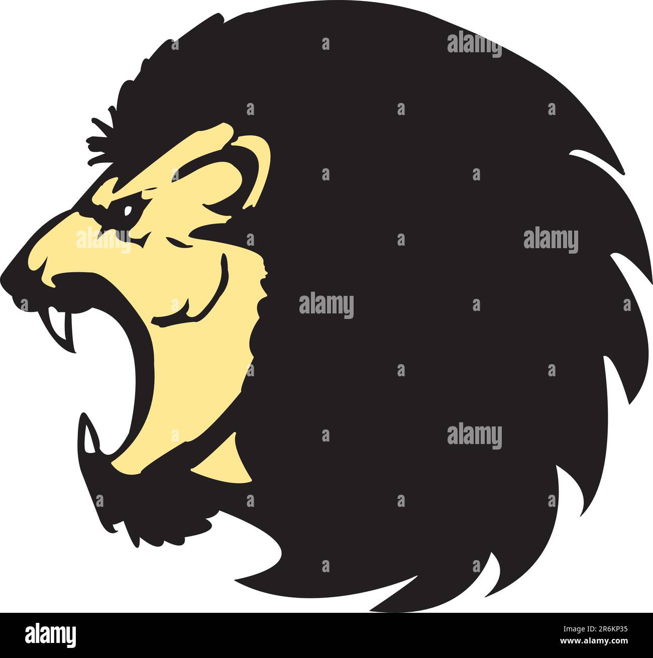 Vector Roaring Lion Stock Vector Image & Art - Alamy