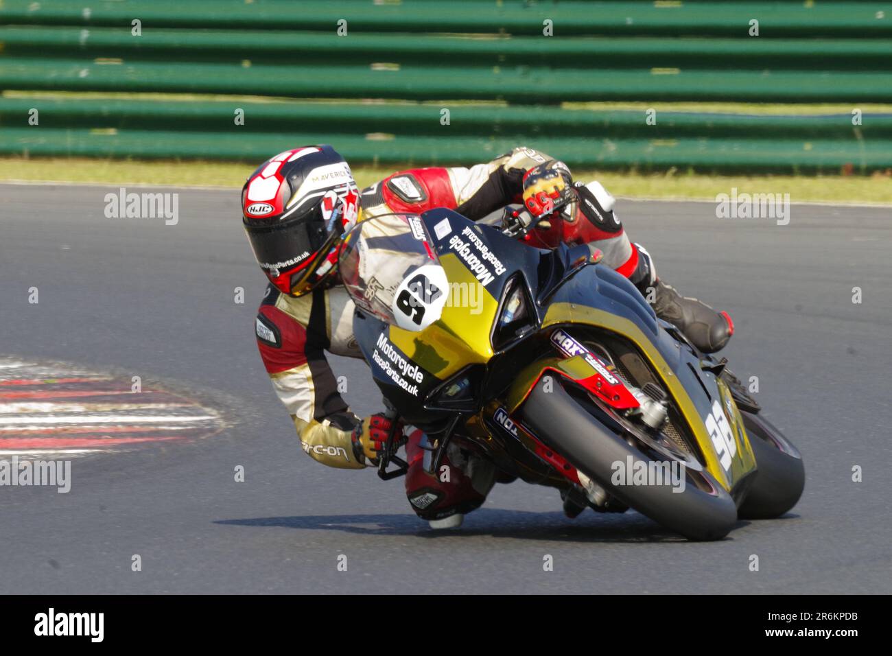 Croft Circuit, 10 June 2023. Rick Dickinson riding a Ducati 1100 in a ...