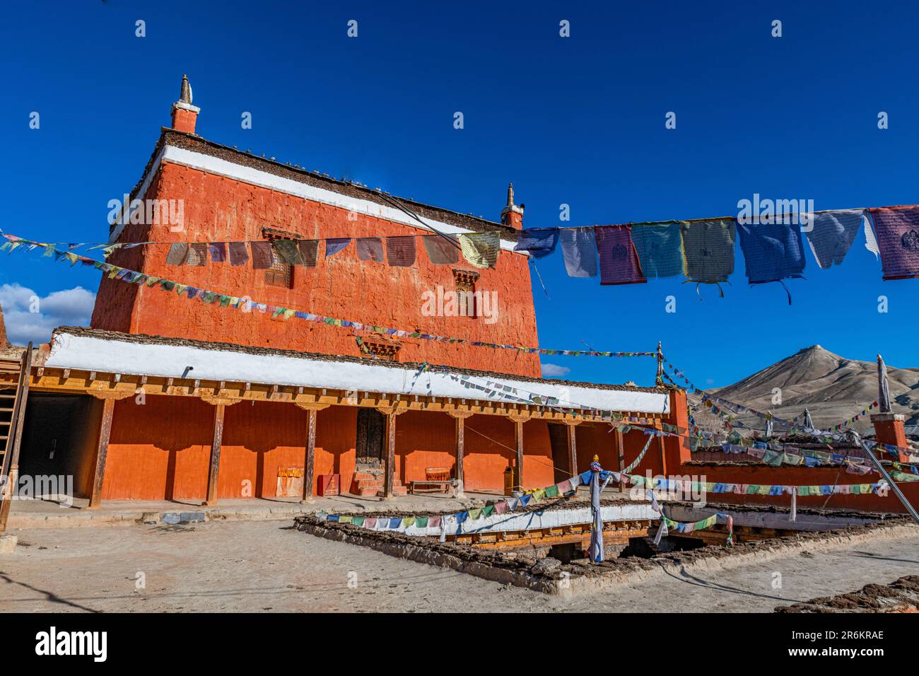 Lo Manthang Monastery, Kingdom of Mustang, Himalayas, Nepal, Asia Stock ...