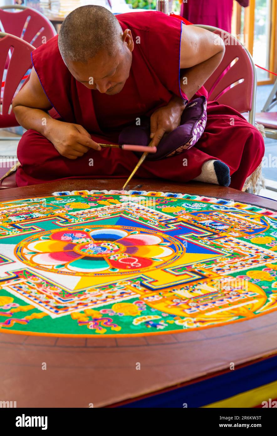 Wimborne, Dorset UK. 10th June 2023. The Tibetan Buddhist Tashi Lhunpo ...