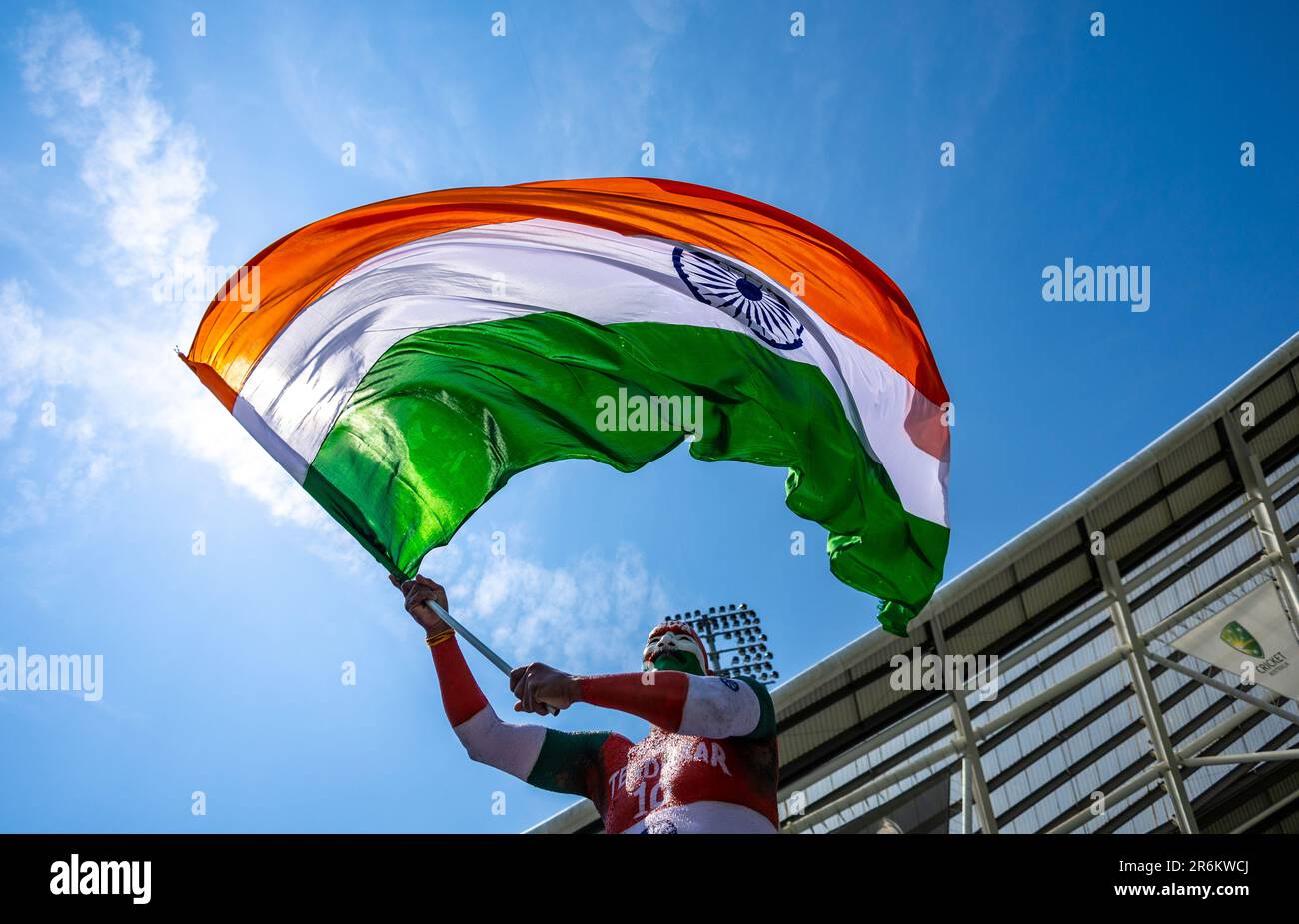 India fans in the stands during day four of the ICC World Test ...