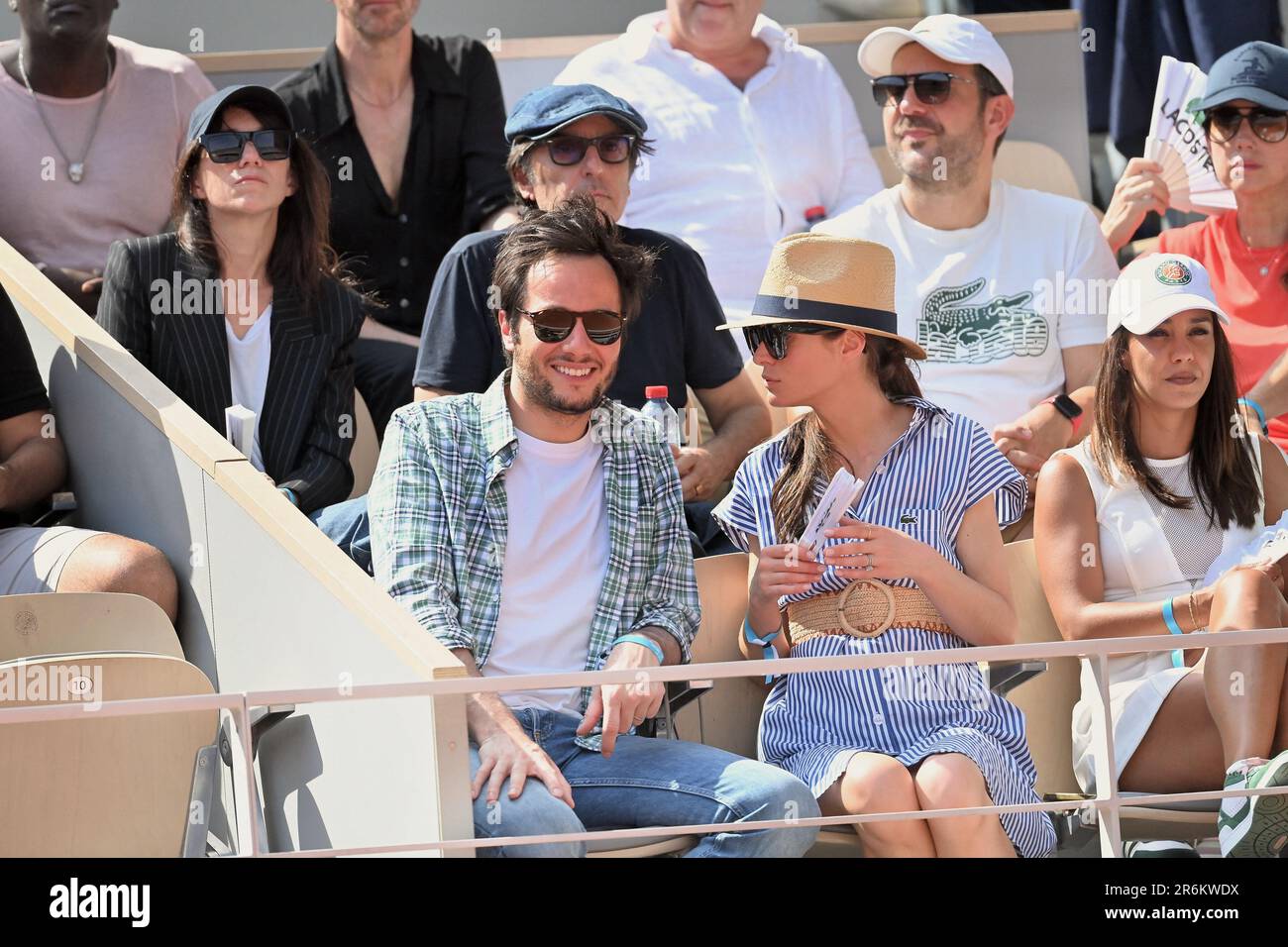 Paris, France. 10th June, 2023. Alice Belaidi and Octave Marsal Singer ...