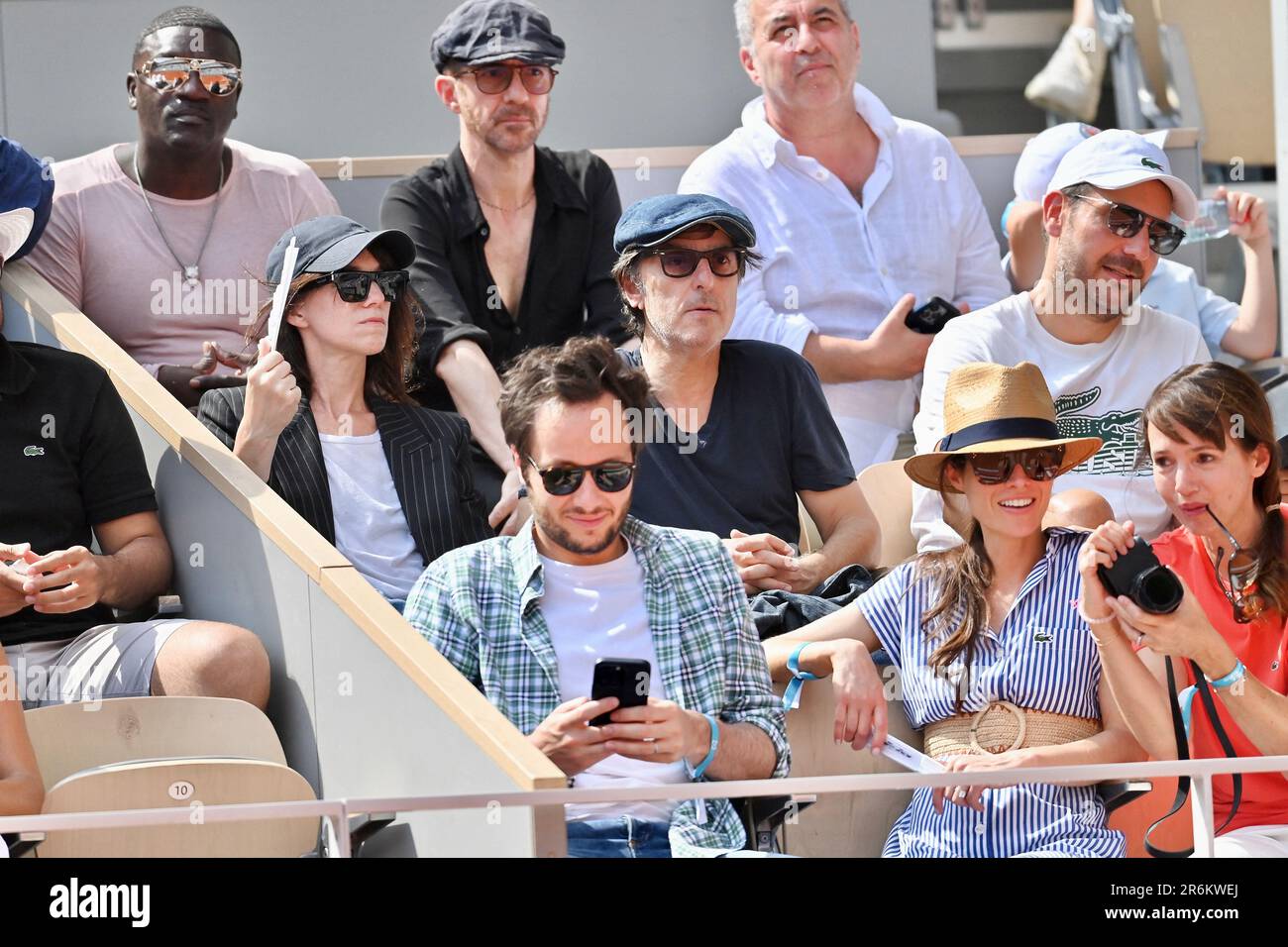 Paris, France. 10th June, 2023. Alice Belaidi and Octave Marsal Singer ...