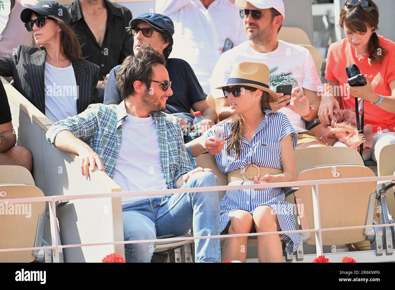 Paris, France. 10th June, 2023. Alice Belaidi and Octave Marsal Singer ...
