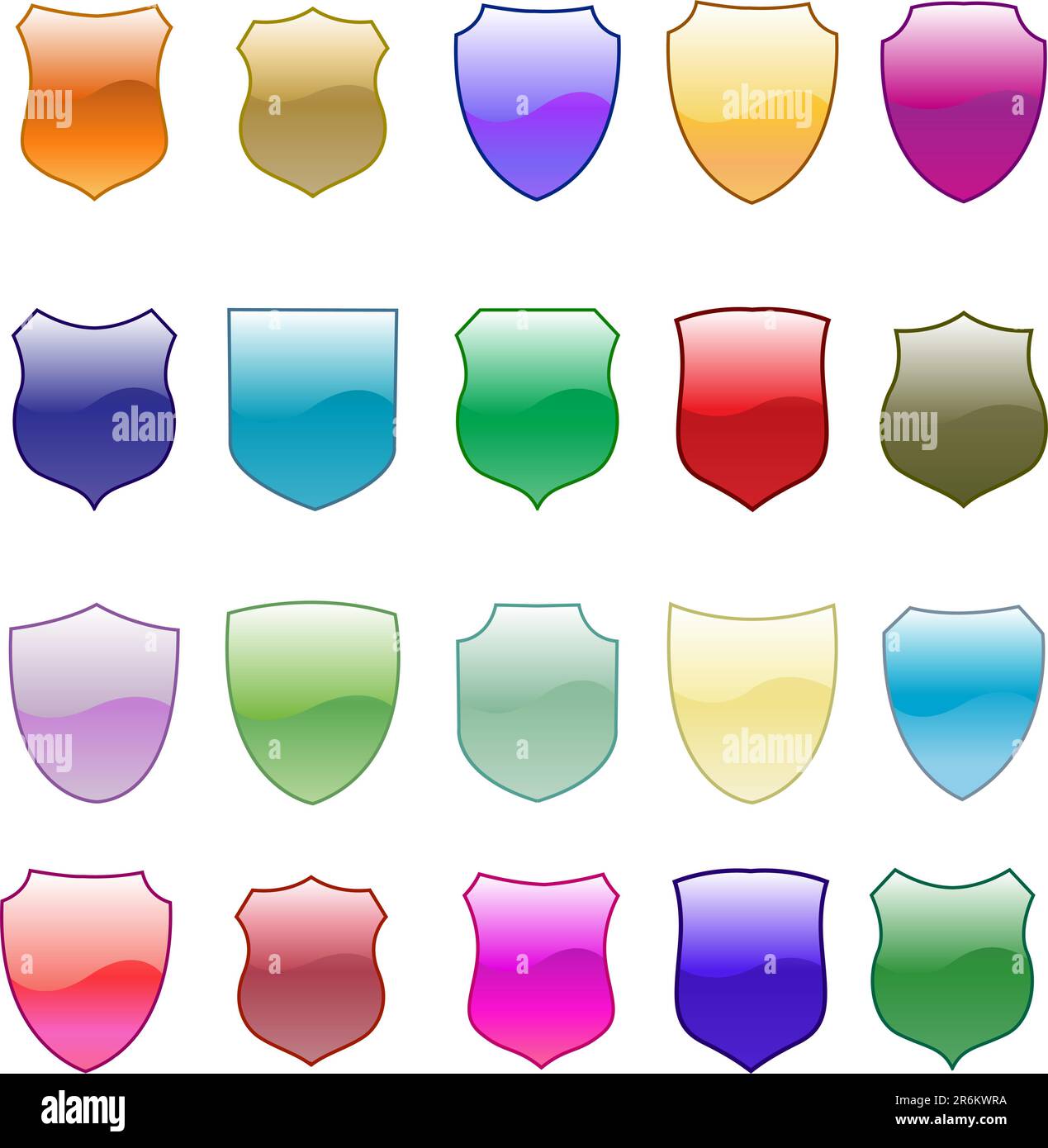 Shield badge retro style Cut Out Stock Images & Pictures - Alamy