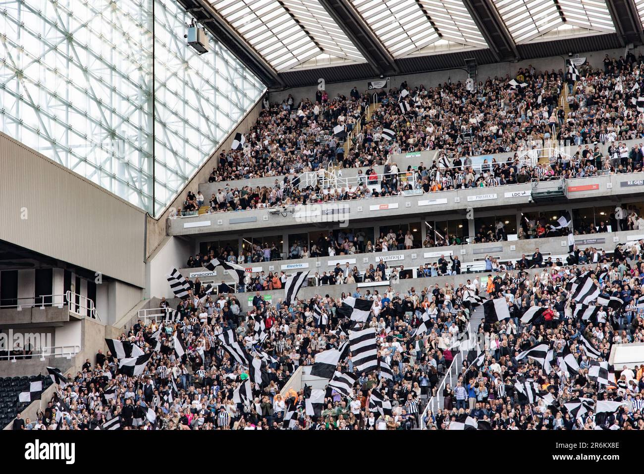 Newcastle, UK - 9.6.23 Crowd scenes at St James Park, home of Newcastle ...