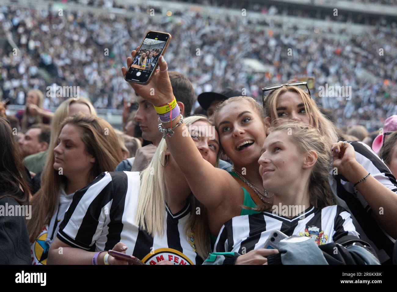 Newcastle, UK - 9.6.23 Crowd scenes at St James Park, home of Newcastle ...