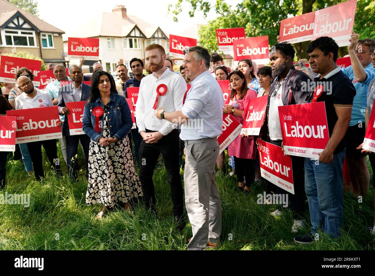 (left to right) Shabana Mahmood MP, Labour party national campaign ...
