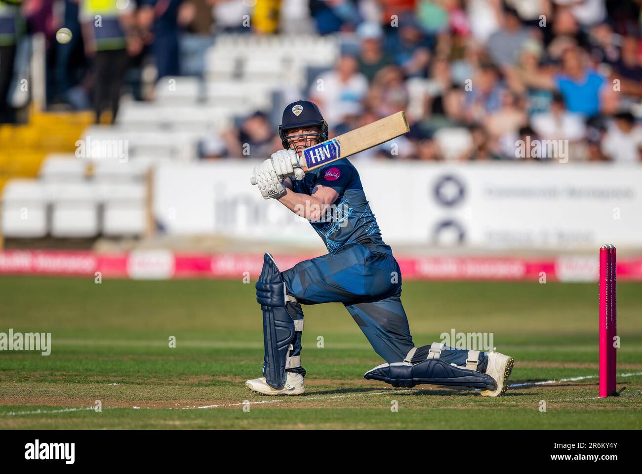 Brooke guest derbyshire ccc batting at the at the incora hi-res stock ...