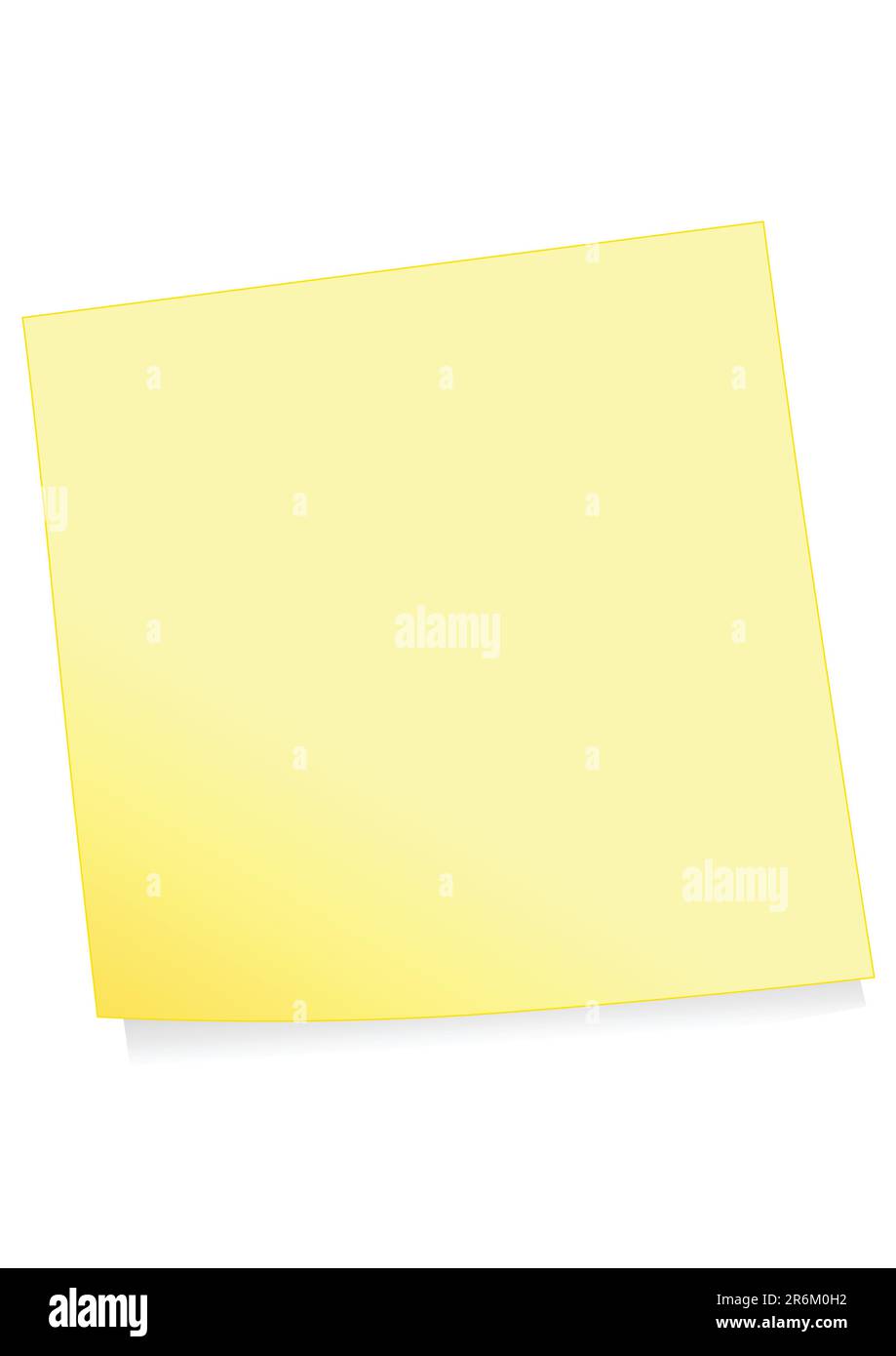 Vector illustration of a post it (note paper). Colors and transparent ...