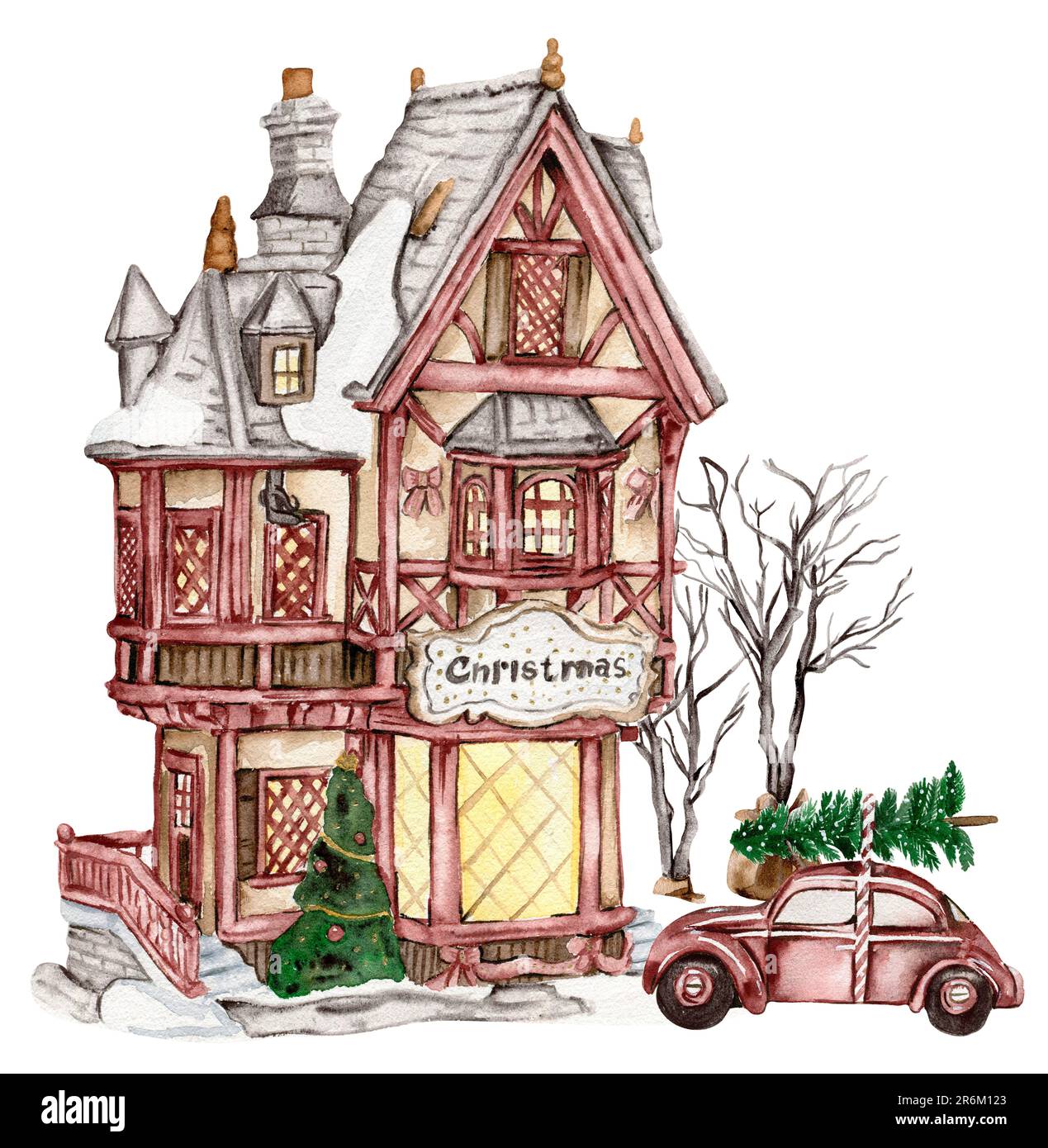 Sketch Victorian House In Winter The Victorian Farmhouse | The Witches