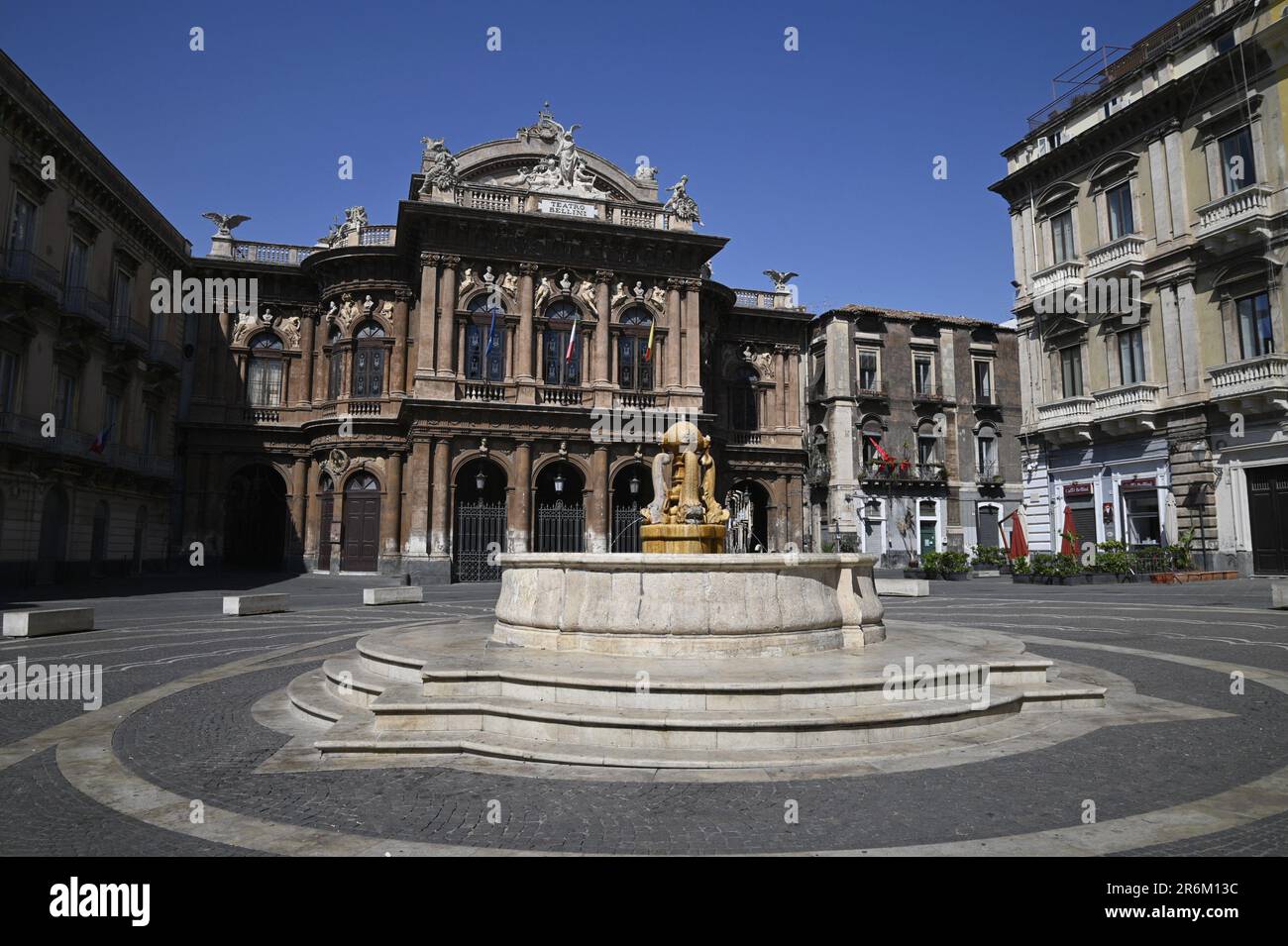 Scenic exterior view of the historic landmark and Opera house Teatro ...