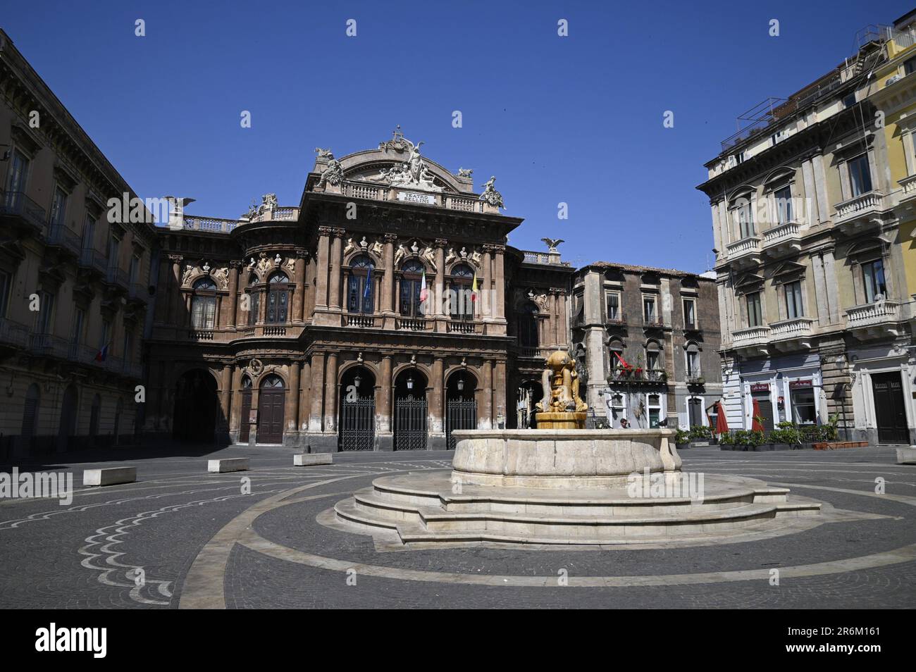 Scenic exterior view of the historic landmark and Opera house Teatro ...