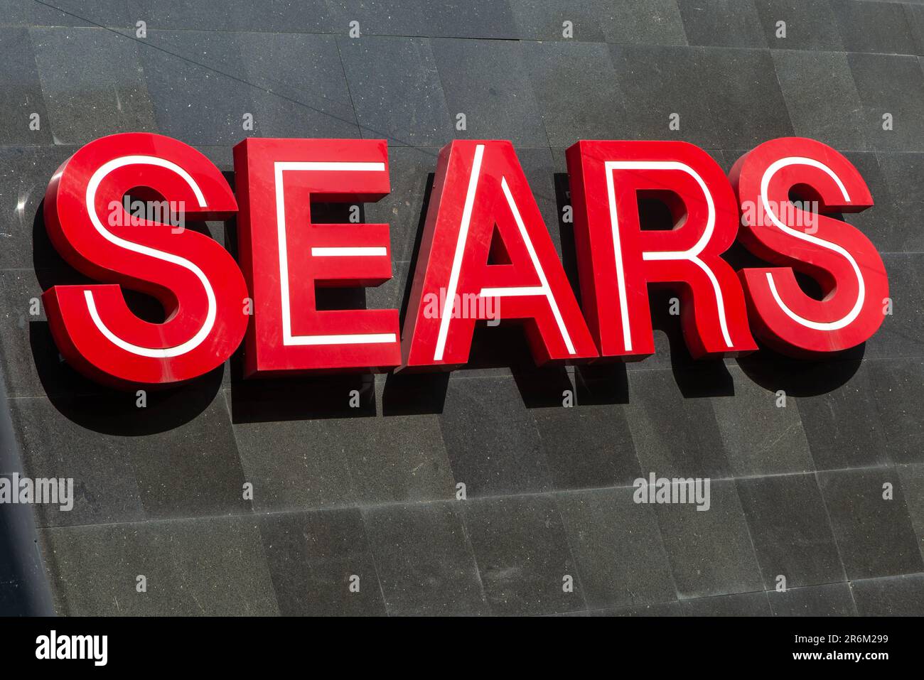 Large sign SEARS department store shop, Avenue Juárez, Centro Histórico ...
