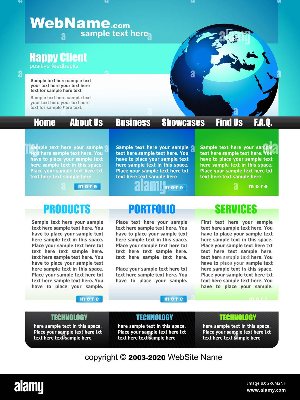 Elegant BUSINESS WebSite Template with delicate colours and earth ...