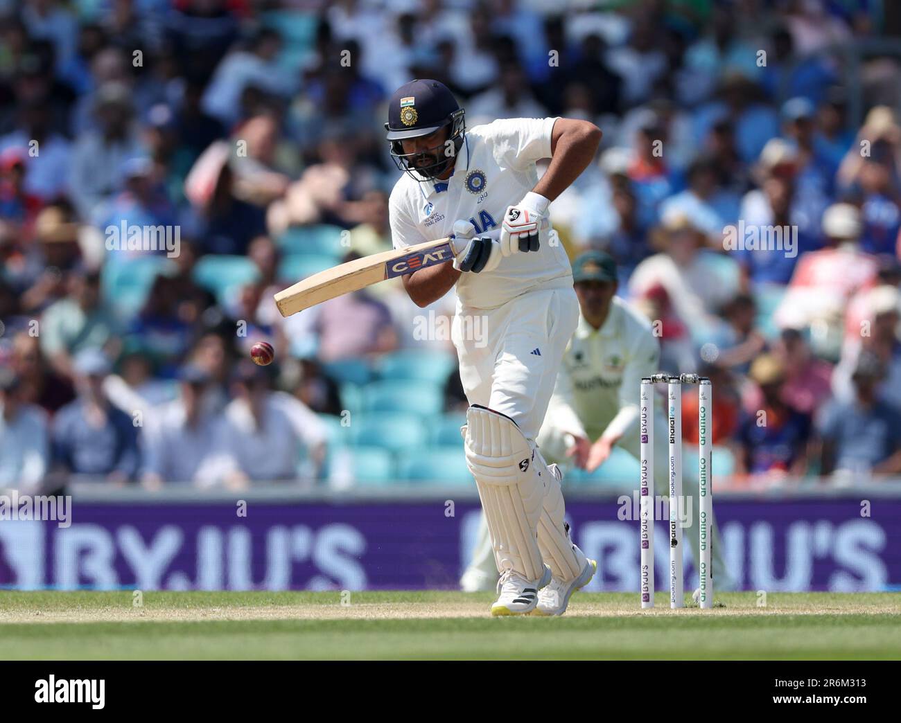 India's Rohit Sharma batting during day four of the ICC World Test ...