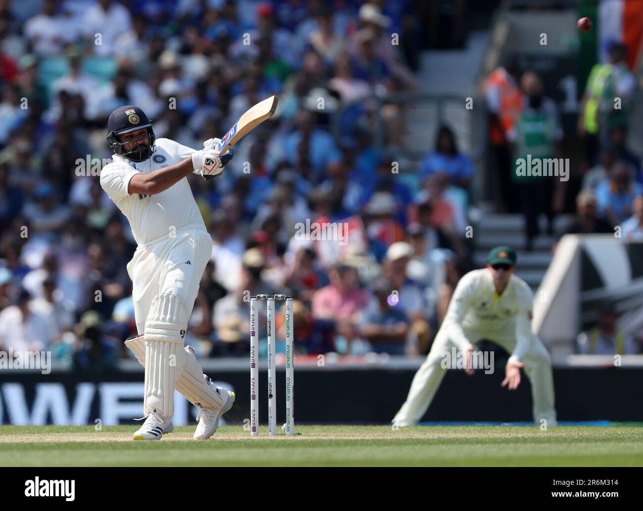 India's Rohit Sharma batting during day four of the ICC World Test ...