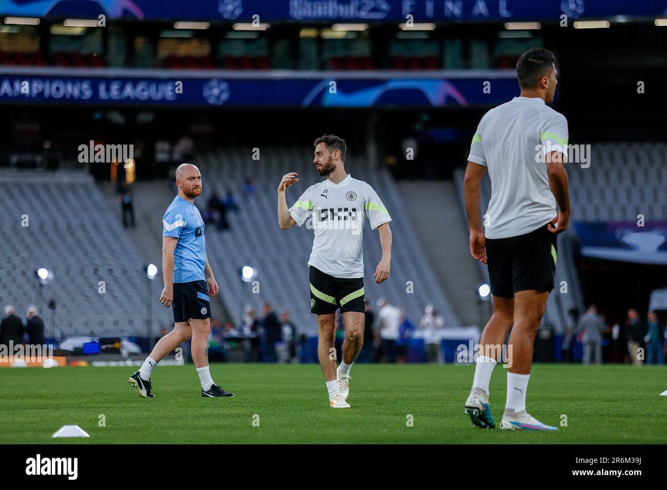 Istanbul, Turkey. 09th June, 2023. Manchester City FC players seen during a training session at ...