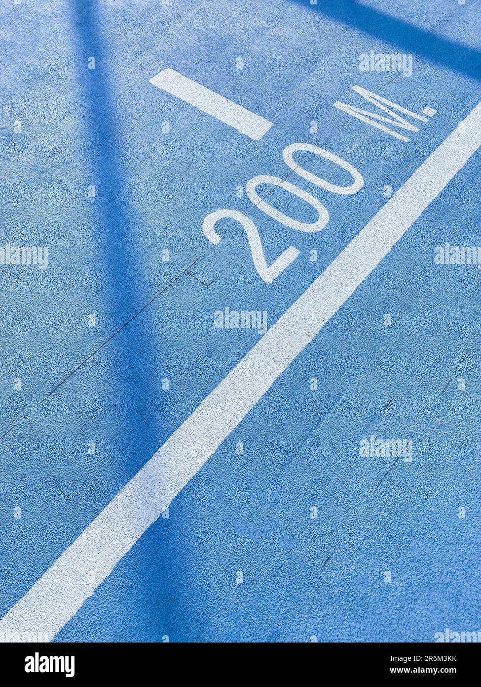 Close-up, Blue Cycling Track, Bike Lane Stock Photo - Alamy