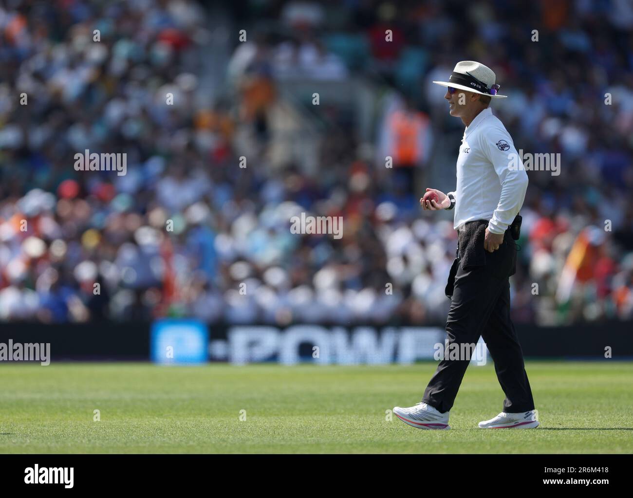 Umpire Chris Gaffaney during day four of the ICC World Test ...