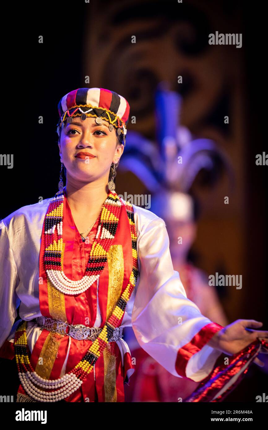 Dance Performance, Sarawak Cultural Village, Santubong, Sarawak, Borneo ...