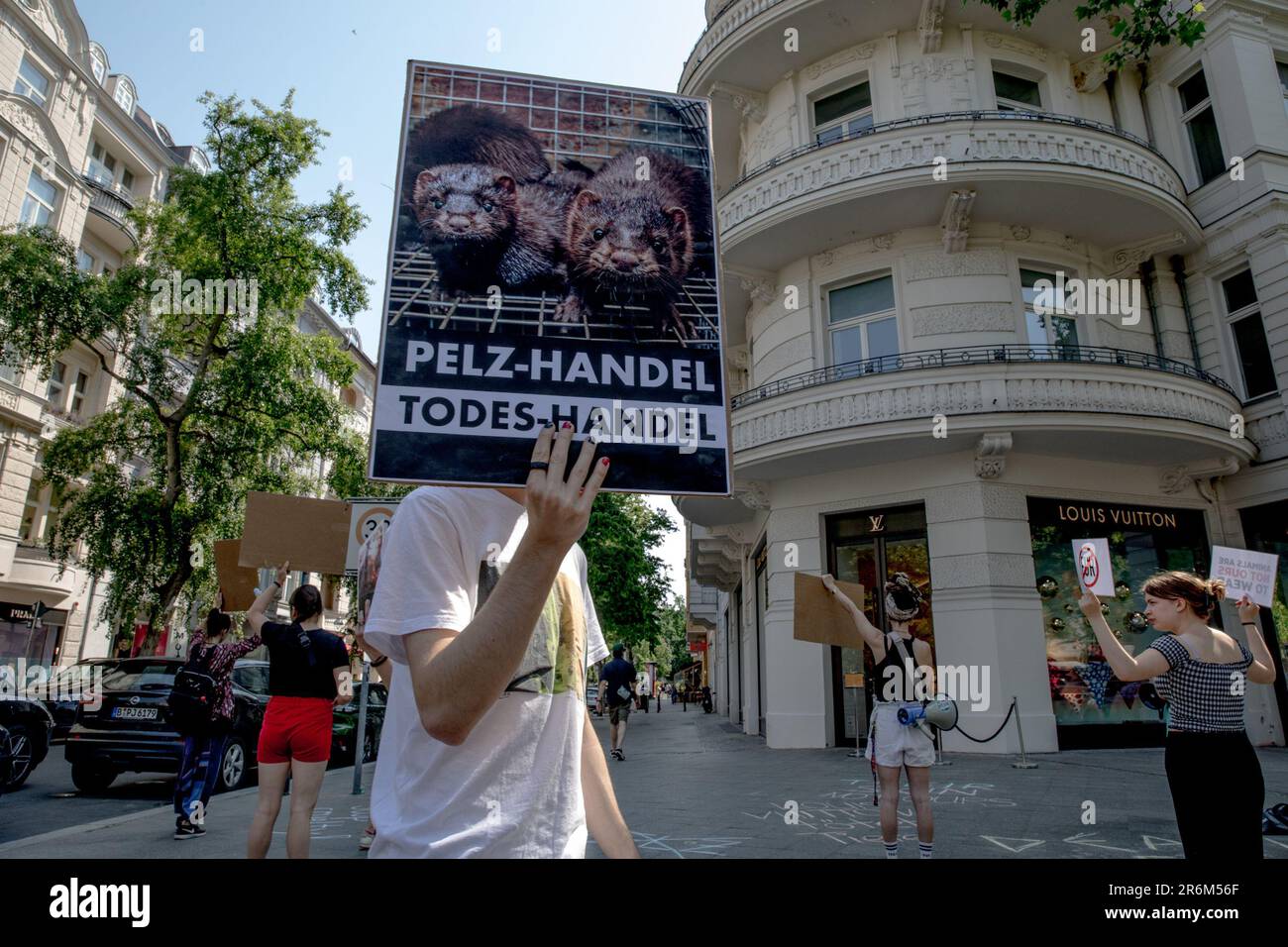 In solidarity and compassion, activists from the animal rights group ...