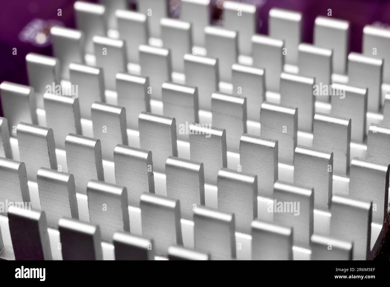 chipset heatsink on motherboard, close up Stock Photo - Alamy