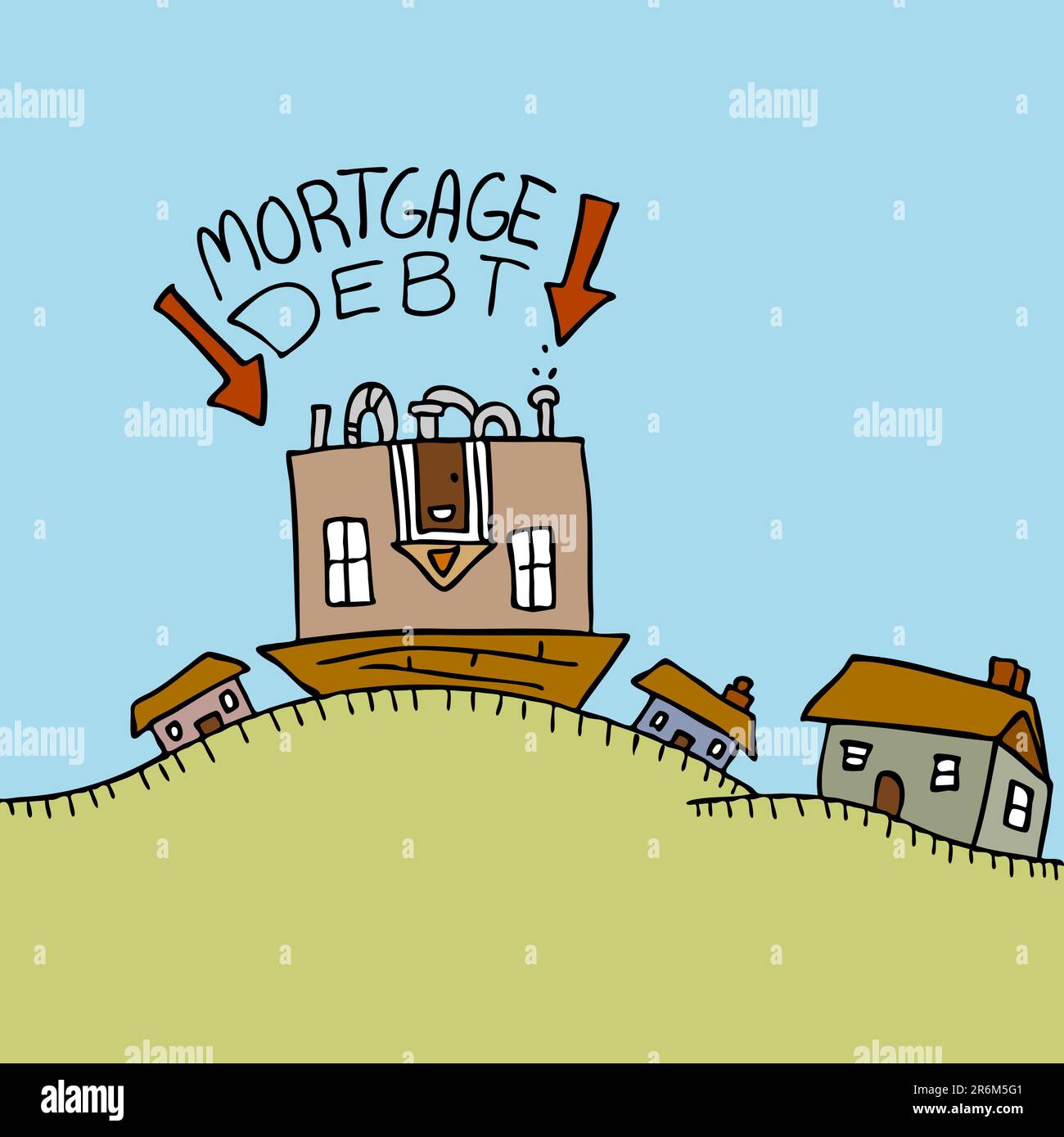 Problem mortgage Stock Vector Images - Alamy