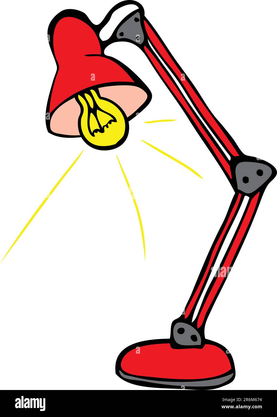 Reading lamp office light Cut Out Stock Images & Pictures - Alamy