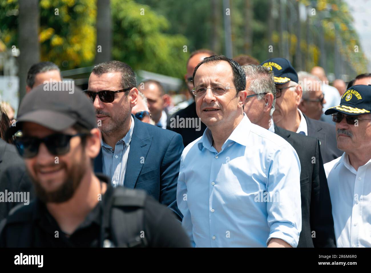 Limassol, Cyprus - May 20, 2023: President of Cyprus, Nikos ...