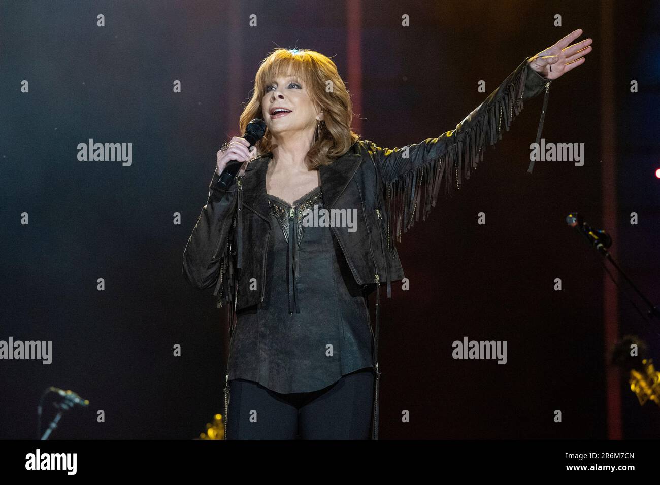 Reba McEntire performs during the 2023 CMA Fest on Friday, June 9, 2023 ...