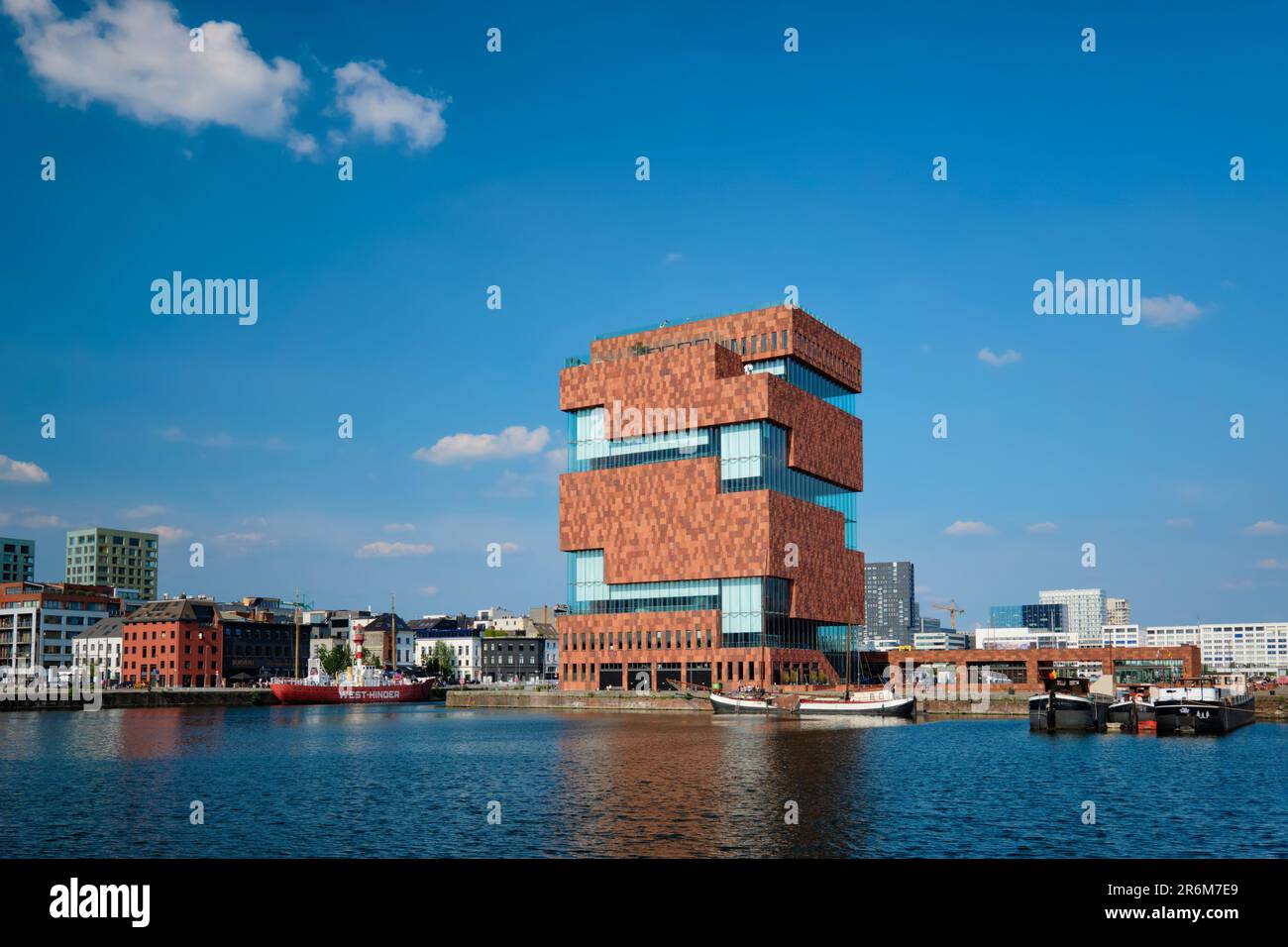 MAS Museum aan de Stroom Museum by the River . Antwerp, Belgium Stock ...