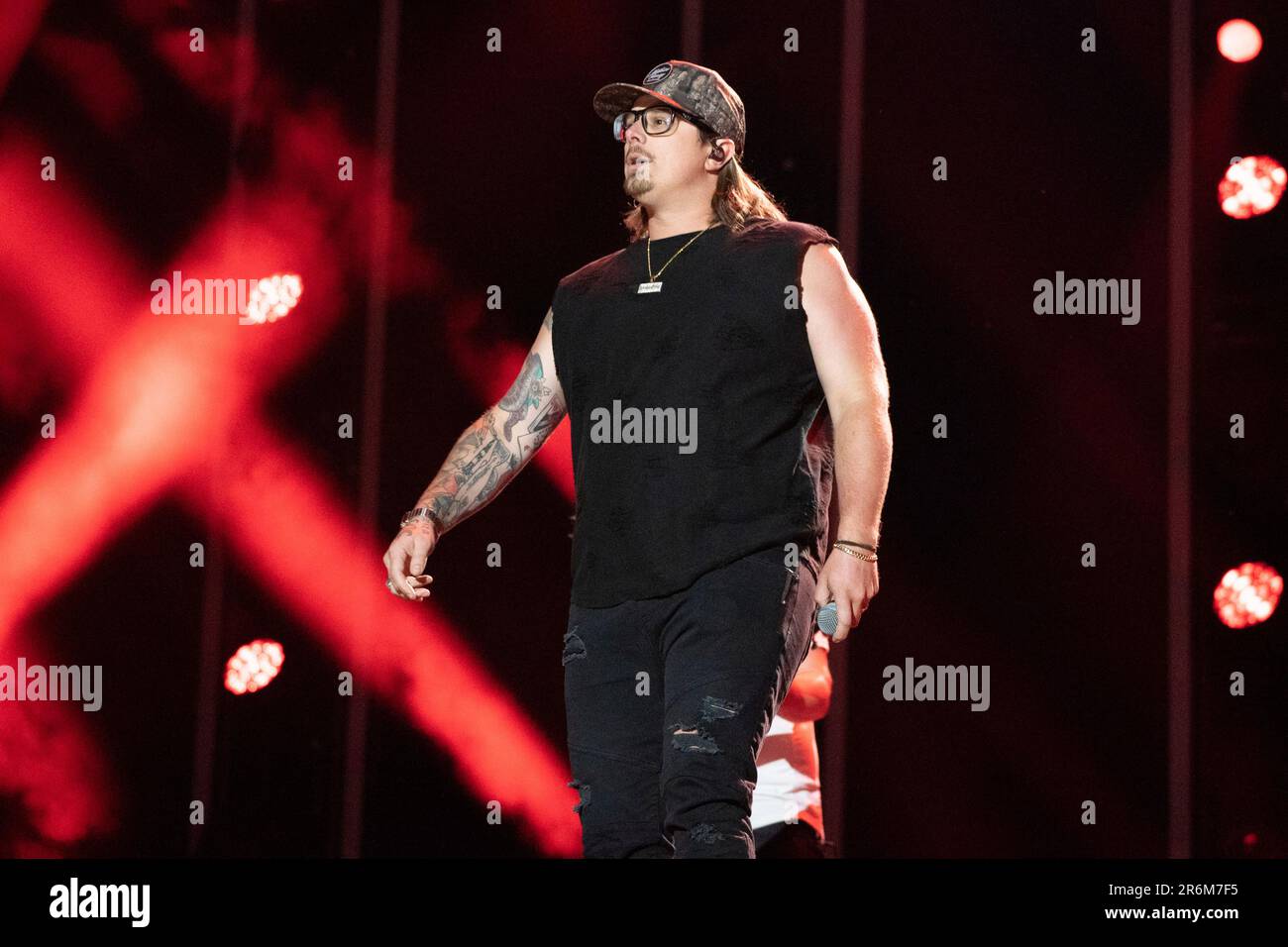 HARDY performs during the 2023 CMA Fest on Friday, June 9, 2023, at ...